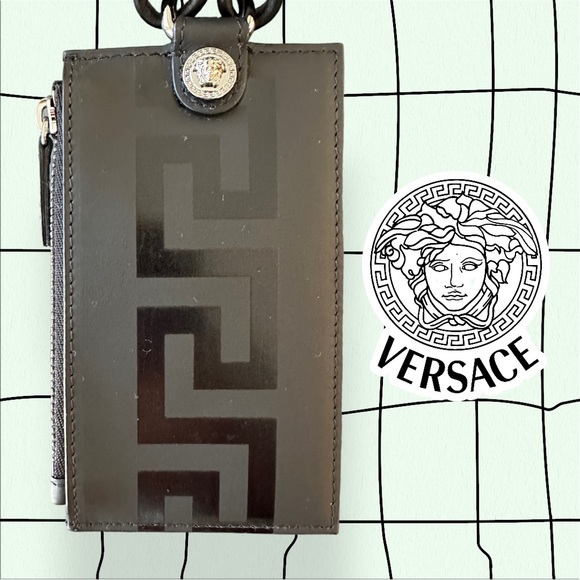 Versace | Accessories | Versace Greca Card Case | Poshmark